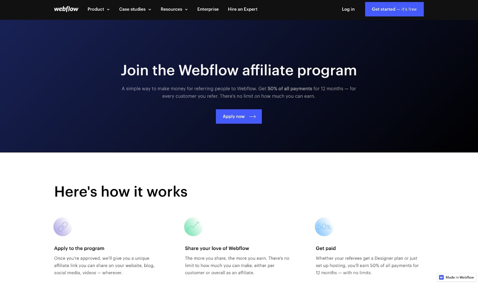 20 best affiliate programs for online creators in 2024 | Webflow Blog